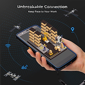 2023 MUNBYN Android Barcode Scanner PDA Inventory Scanner, Android 10, QR 2D 1D Barcode Scanner Reader, 3+32G, Portable Handheld Mobile Computer, IP67 Dual-Band Wi-Fi 4G BT Data Collector for Retail