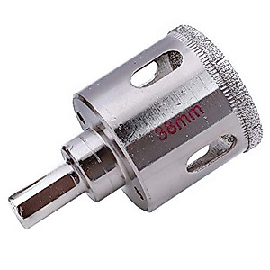 JINGLING 2Pcs 1 1/2 Inch 38mm Diamond Hole Saws Granite Drill Bits Masonry Tools for Stone