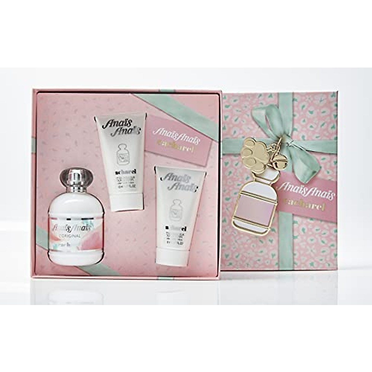 Cacharel Anais Anais Gift Set for Women, Eau de Toilette Spray Perfume 3.4 Fl. Oz., 2 Pack Body Lotion 1.7 Fl. Oz.