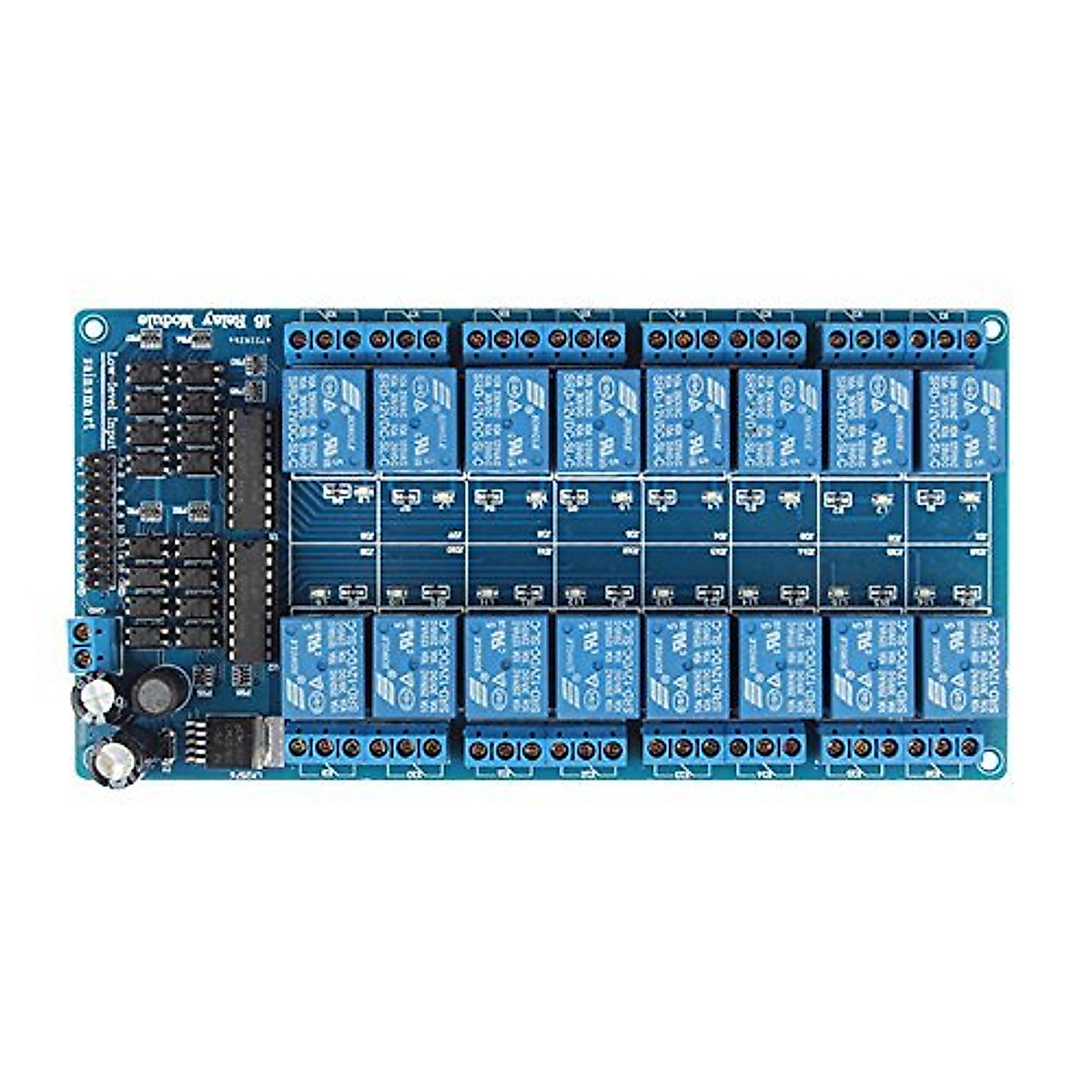 ACEIRMC 12V 16-Channel Relay Interface Board Module Optocoupler LED LM2576 Power for Arduino DIY Kit PiC ARM AVR