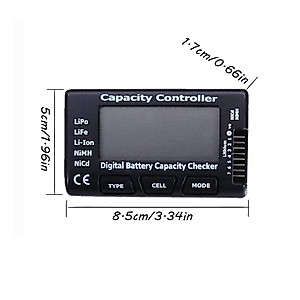 FLY RC Cellmeter 7 Digital Battery Capacity Checker Controller Tester Voltage Tester for LiPo Li-ion NiMH Nicd Battery