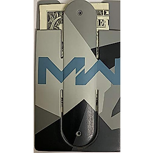 Call of Duty Modern Warfare Urban Camouflage Cell Phone Wallet w/Stand 3 in 1 Holds Credit Cards, Stand and Cord Keeper