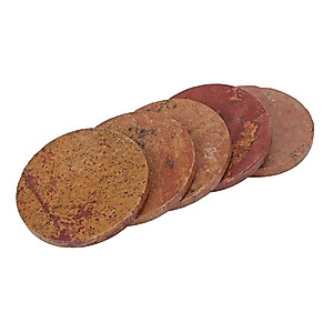 5Pcs Round Scraping Board, 50mm Bian Stone Guasha Back Massage Tool Guasha Board for SPA Acupuncture Therapy Trigger Point Treatment