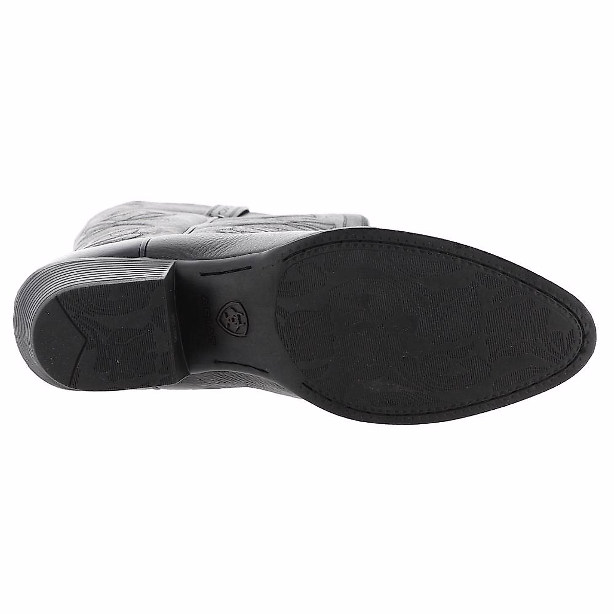 ARIAT BMVY9 Womens Heritage R Toe Western Boot Black Deertan 7.5