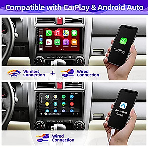 CGOGC Android 10 Car Radio Compatible with Android Auto Wireless Carplay for Honda CRV 2007 2008 2009 2010 2011 8core 1280X720 IPS Touch Screen Stereo Bluetooth GPS Navigation Media Player Head Unit