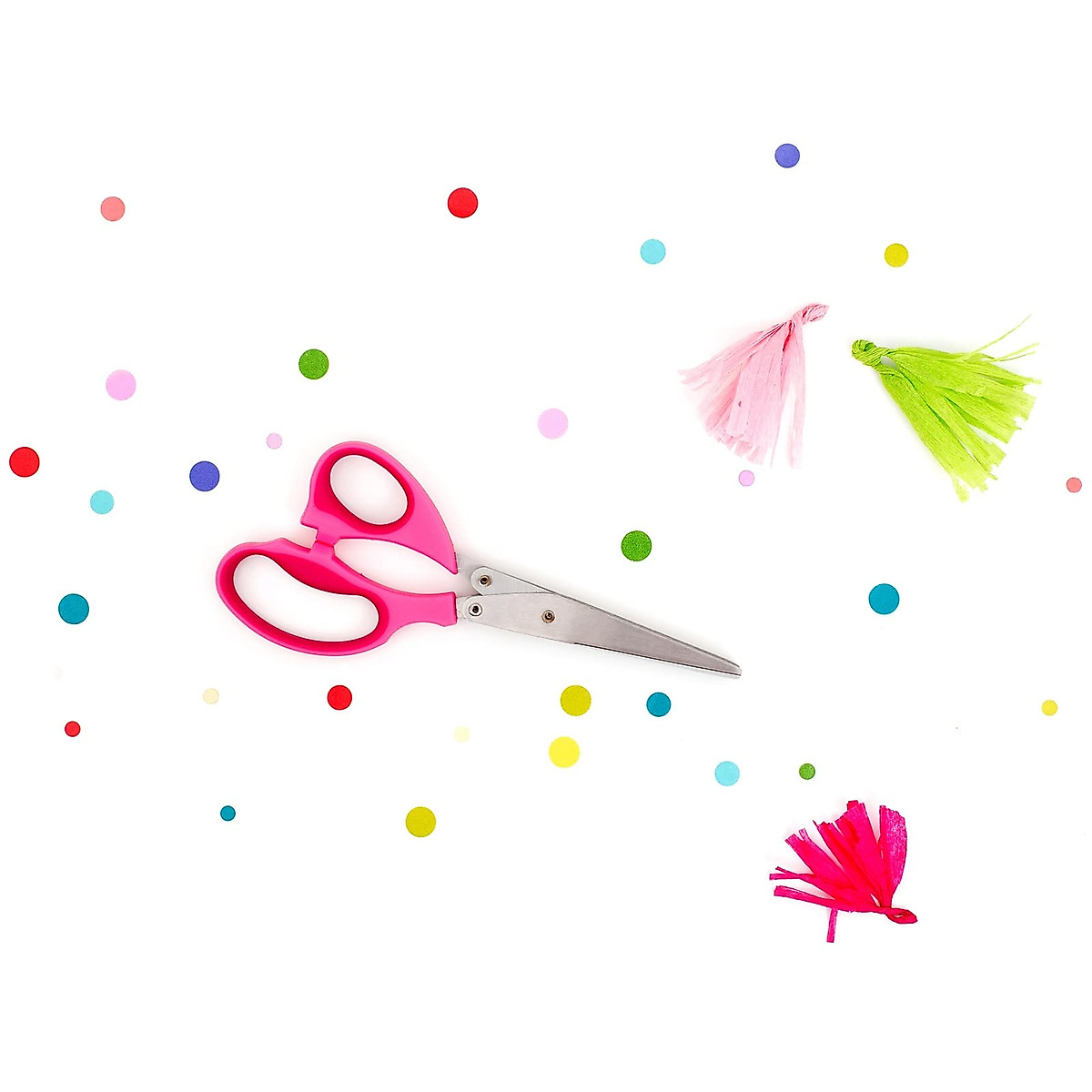 American Crafts 8 Inch Pink Fringe Scissors