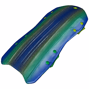 Sno-Storm 50" Vipernex Snow Sled Lightweight Glide Smoothly Ready to Ship, 2 Seater - Lime