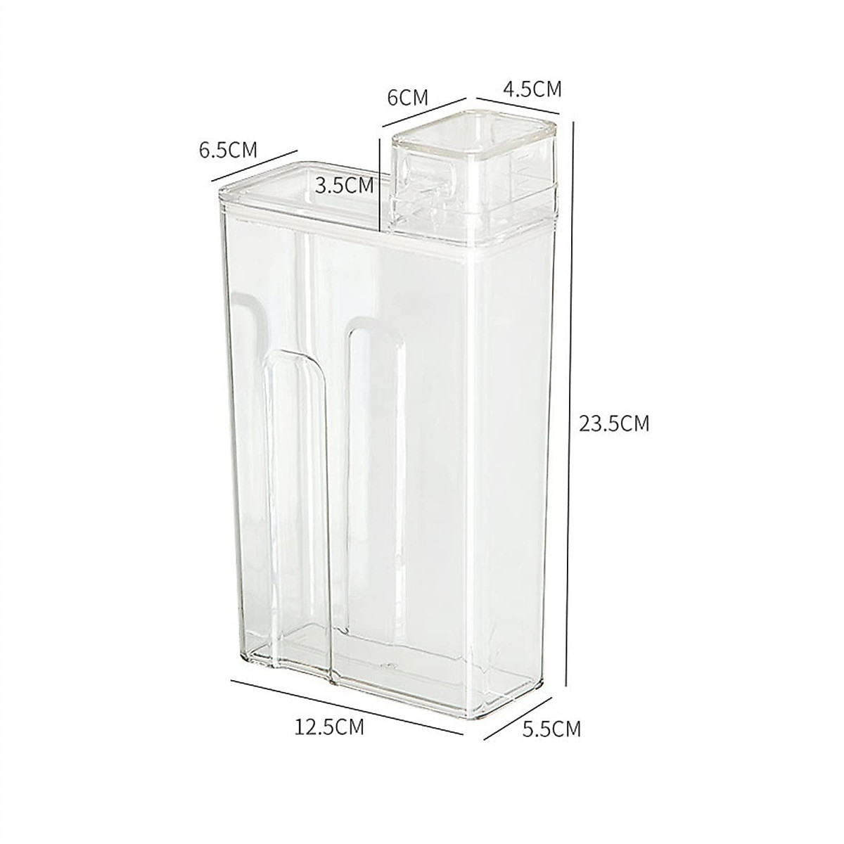 Food Storage Container 3PCS Cereal Container Airtight Keep Dry Pouring Storage Sealed Box 1230ml Laundry Detergent Sub Bottle Bathroom Laundry Powder Container Cereal Dispensers