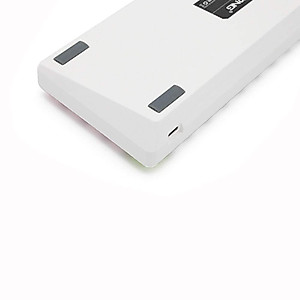 MDYYD Mechanical Gaming Keyboard Backlight Mechanical Gaming Keyboard 60% 61 Keys NKRO Gateron Wired Computer Keyboard (Color : White, Size : Red Switch)