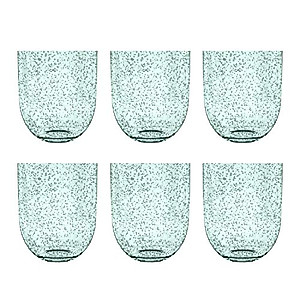 TarHong Bubble Double Old Fashion Glass Mint, 15.5 oz, Premium Plastic, Set of 6