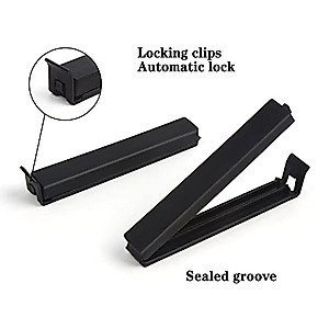 DIYASY Food Bag Clips,30 Pack Plastic Snack Sealing Clip for Food Storage & Packages Assorted Sizes