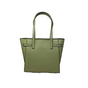 Michael Kors Carmen Large Leather NS Tote Shoulder Handbag (Light Sage)