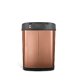 NINESTARS DZT-15-13GD Motion Sensor Trash Can, Small, Gold