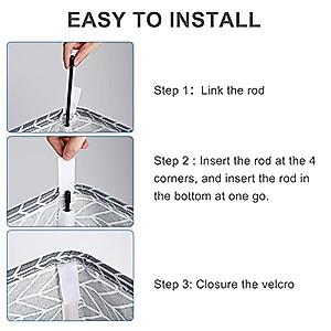 Gwane 96L Collapsible Laundry Basket with 4 Detachable Brackets, Thick Waterproof Lining, Large Square Laundry Hamper for Bathroom, Bedroom, Clothing, Toy Storage(Gray Fishbone)