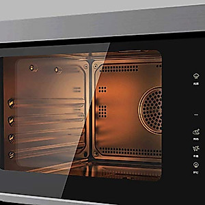 CZDYUF Digital Countertop Toaster Oven,Steaming and Baking Large Capacity 28L,Black