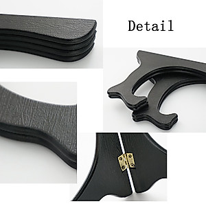 Artliving Black 8 Inch Wood-like Easels Plate Stand Holder Display Stands Picture Frame Stand-Set of 2