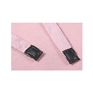 Haellun Womens Casual Winter Warm Fleece Sherpa Lined Pullover Hooded Sweatshirt (Pink, Medium)