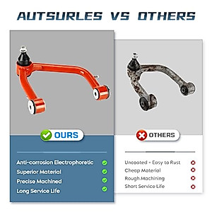 Front Upper Control Arms with Ball Joint for Chevy Silverado 1500, for GMC Sierra 1500 2019 2020 2021 2022, 2-4" Lift Suspension Kit Adjustable Control Arm, Replacement Factory Suspension Arms 2 PCS