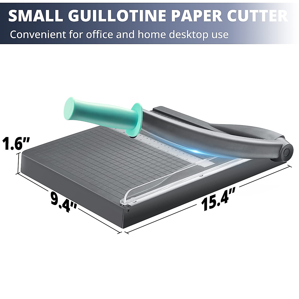 FUCDTEFC 12 Inch Guillotine Paper Cutter for Cardstock Photo Picture, Office Products Classroom Paper Trimmer Heavy Duty, Small Paper Slicer Straight Edge Cutter