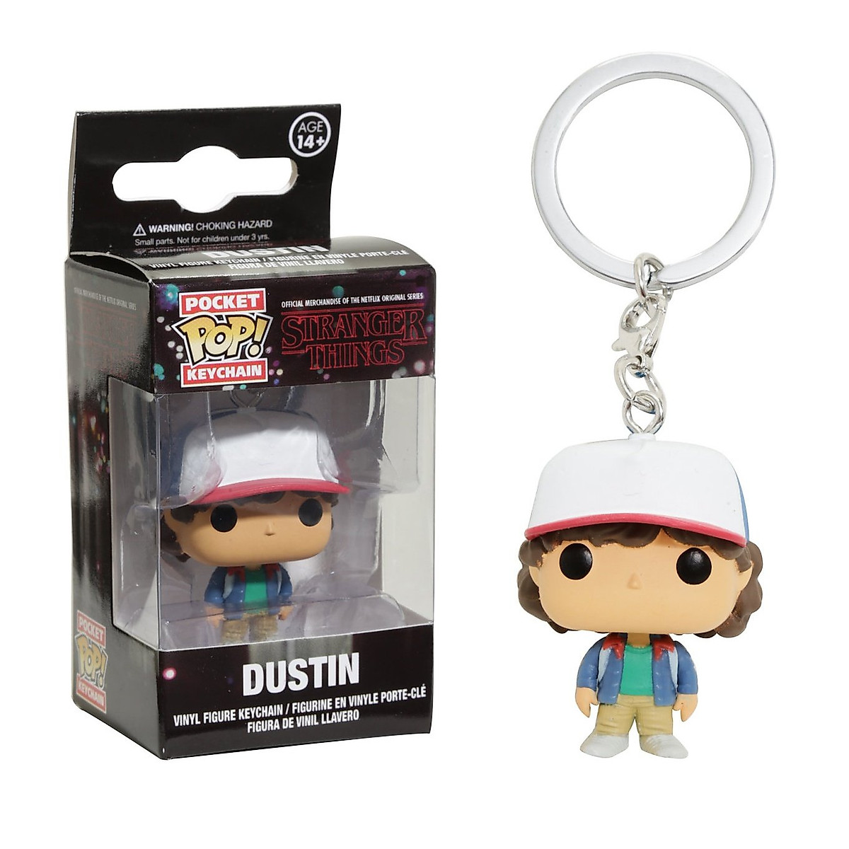 Funko Pop Keychain Stranger Things Dustin Action Figure