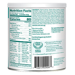 Baby's Only Organic Whey & Dairy Protein with DHA & ARA Gentle Toddler Formula, 12.7 Oz (Pack of 1) | Non-GMO | USDA Organic | Clean Label Project Verified | Tummy Gentle