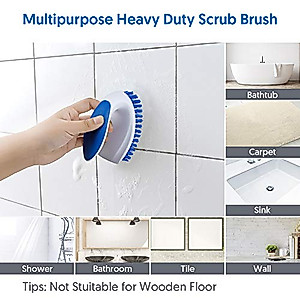Scrub Brushes for Cleaning Shower,EXEGO Stiff Bristles Brush Cleaning Brushes for Household Use Heavy Duty Bathroom Shower Scrubbing Brush for Cleaning Shower,Bathroom,Floor,Tub,Tile,Kitchen (2 Pack)