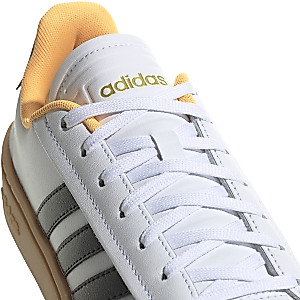 adidas Originals Grand Court Alpha White/Black/Flash Orange 7.5 B (M)