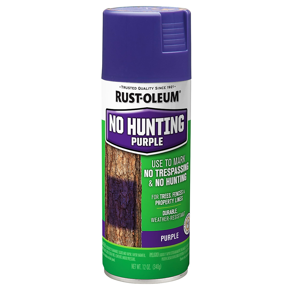 Rust-Oleum 270970-6PK Specialty No Hunting Purple Spray Paint, 12 oz, 6 Pack