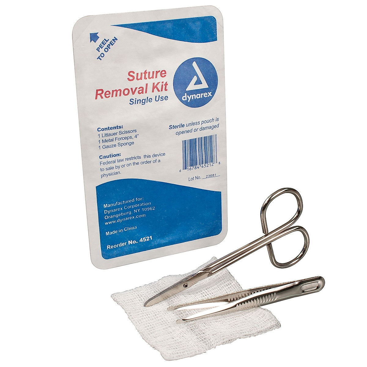 Dynarex 4521 Suture Removal Sterile Kit