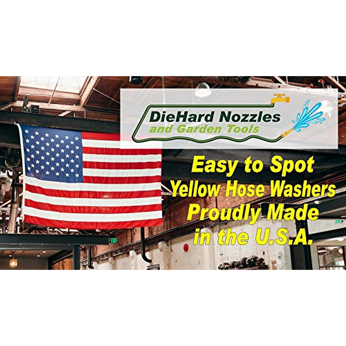 DieHard Nozzles and Garden Tools Easy to Spot Yellow Hose Washers