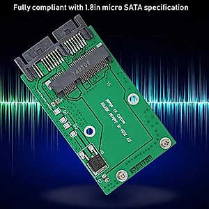 Demeras Adapter Converter Converter Card Long Service Life MSATA to Micro SATA Card, Simple Installation Reliable Converter Disc for PC for Computers for Notebook