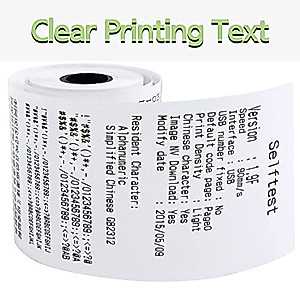 Muotich 3 1/8 x230 Thermal Paper Rolls POS Cash Register Thermal Receipt Printer Paper, Pack of 20