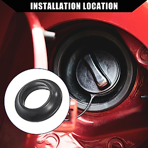 Hihaha F09-15165-115 Gas Tank Fuel Neck Grommet for Ford F-100 1957-1969 for F-250 1957-1969 / Rear Filler Neck Tube Rubber Grommet/Seal Rubber / 1Pcs Black