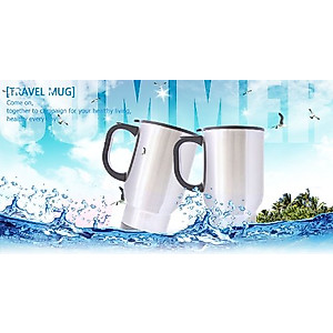 Funny nursing gift mug Please Do Not Confuse Your Google Search With My Nursing Degree Stainless Steel Travel Mug Sliver 14 Ounce Coffee/Tea Mug