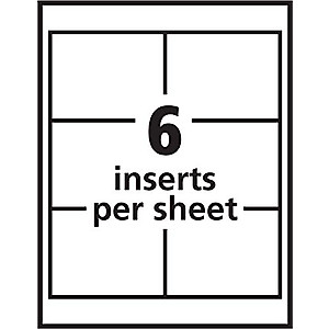 Avery Clip Name Tags, Print or Write, 3" x 4", 50 Inserts & Badge Holders with Clips (74536)