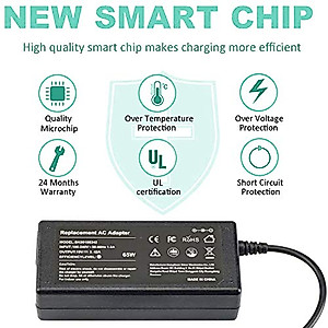 19V AC DC Adapter LCD Monitor Charger for Asus 22'' 23'' 24'' 27'' VX238H VX238H-W VX228 VX228H VX248 VX248H Backlight LED G-SYNC Gaming Monitor MX279H VX239H VX279H MX239H LS246H Power Supply Cord