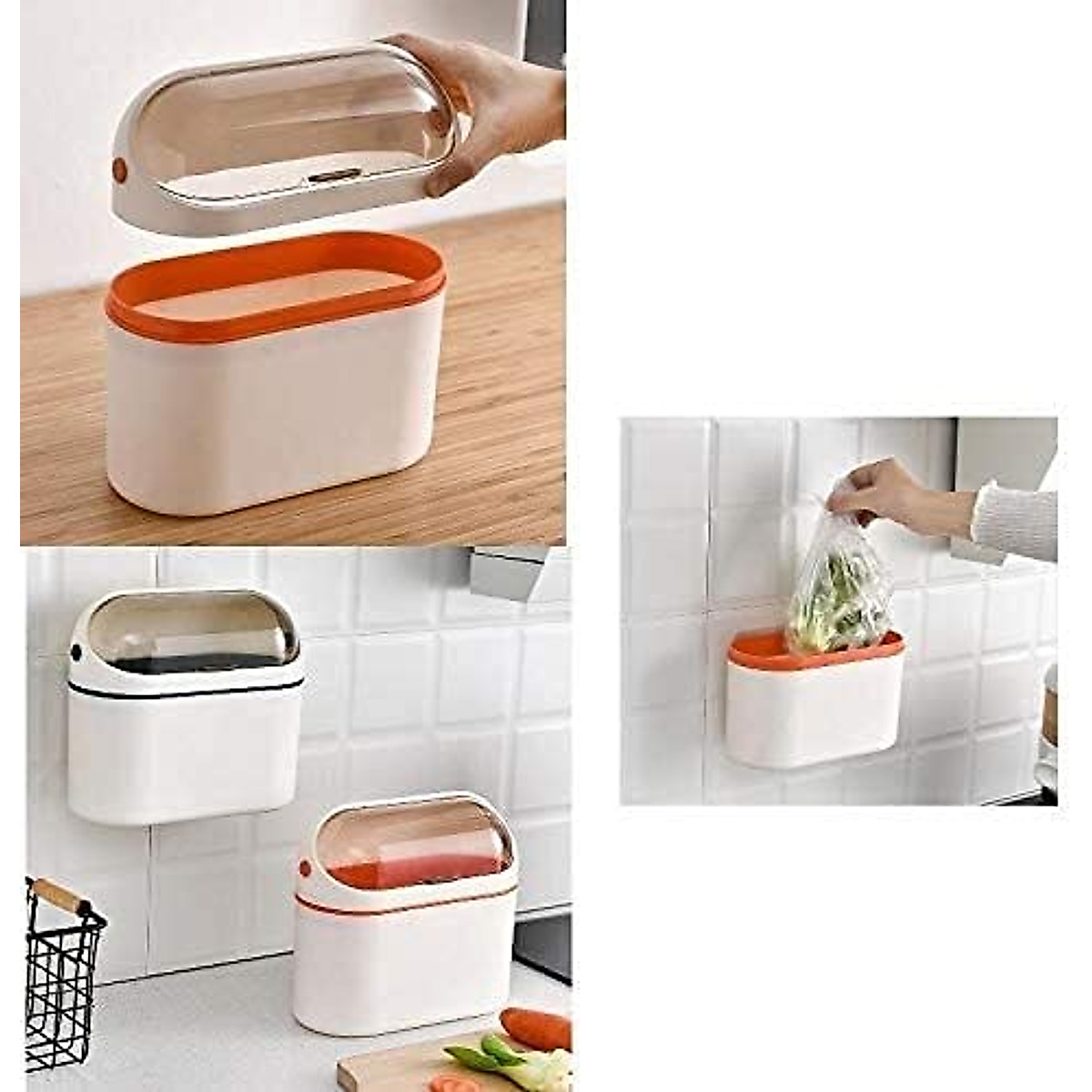 Garbage Container Trash Can Garbage Bin Bedroom Bin Rubbish Basket for Home Office Kitchen Bath Garbage Can/Blue (Color : Blue)