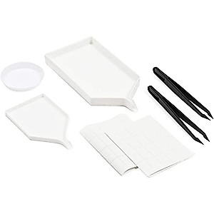 Diamond Painting Kits for Adults, with Embroidery Box, Tray, Tweezers (66 Pieces)