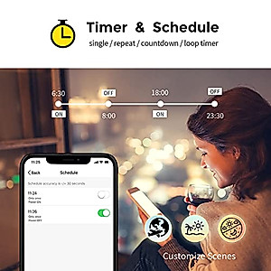 3-Way/Single Pole Smart WiFi Light Switch, Needs Neutral Wire, On/Off Control, in-Wall, No Hub Required, Compatible with Alexa/Google Home, ETL and FCC Listed (WF30S)