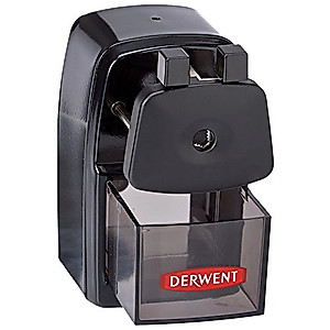 Derwent Super Point Manual Helical Pencil Sharpener (2302001) , Black , 1 Count (Pack of 1)