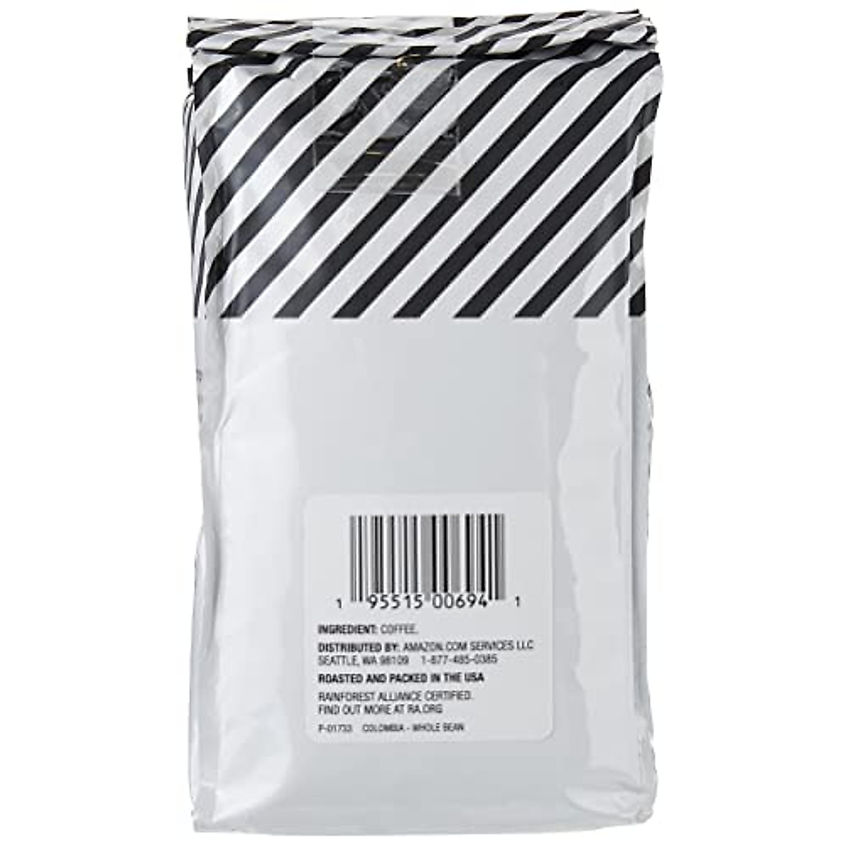 AmazonFresh Colombia Whole Bean Coffee, Medium Roast, 12 Ounce (Pack of 3)