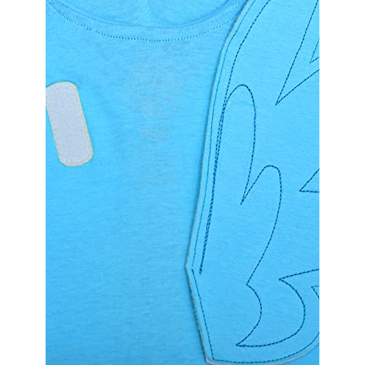 My Little Pony Girls’ Rainbow Dash Zip Up Long Sleeve Hooded Costume Romper for Newborn, Infant and Toddler – Blue