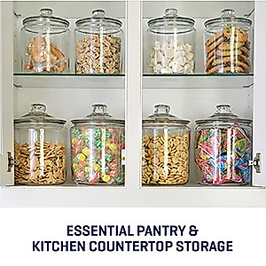 Anchor Hocking 2 Gallon Heritage Hill Glass Jar with Lid (2 piece, all glass, dishwasher safe)