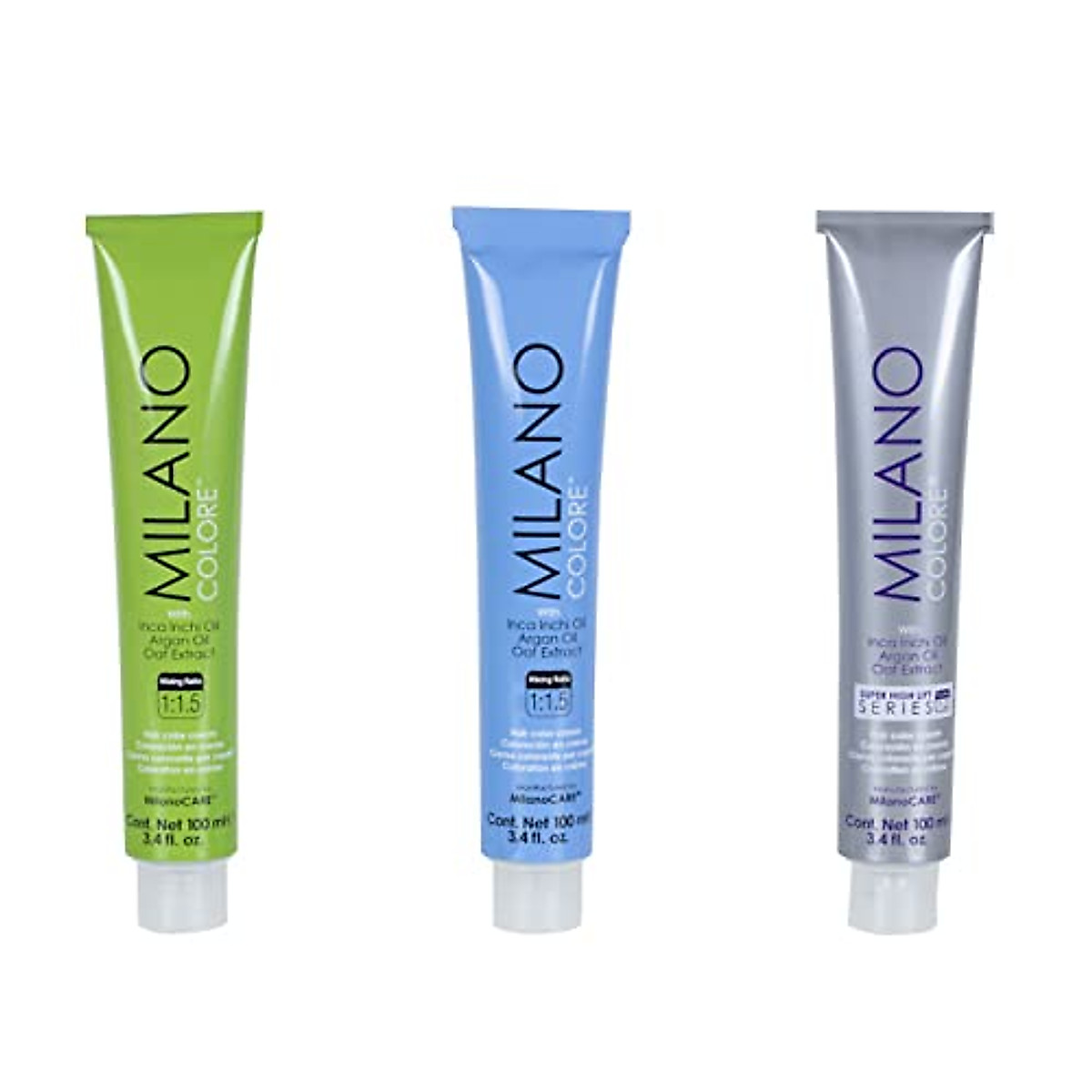 Milano Care Milano Colore – Nourishing Hair Coloring Treatment – Permanent Hair Dye – Hair Color Cream (Peroxide Cream Not Included), 7.666 Medium Blonde Extra Intense Red, 100ml/3.4 oz