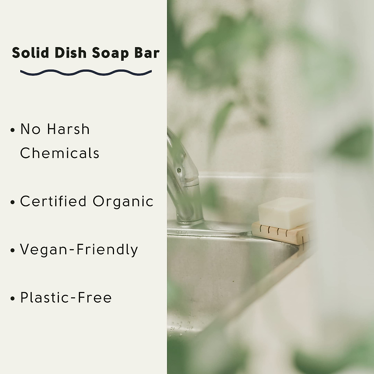 Zero Waste MVMT Dish Washing Bundle Kit | Eco-Friendly Solid Dish Soap, Cedar Soap Tray, Bamboo Pot Brush | Organic, Vegan, Non-Toxic Dish Soap | 3pc. Set