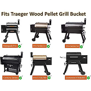 Grill Grease Bucket Liners Replacement Parts BAC407z for Traeger Wood Pellet Grills & Z Grills Smoker,24-Pack