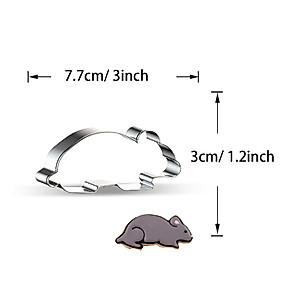 WJSYSHOP Running Rat Shape Cookie Cutter