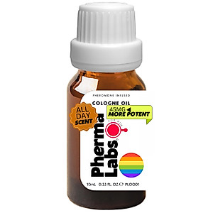 PHERMALABS Gay Pheromones - The Secret to Attract men - All Day Scent - Pheromone Body Cologne Oil 10 ml bottle