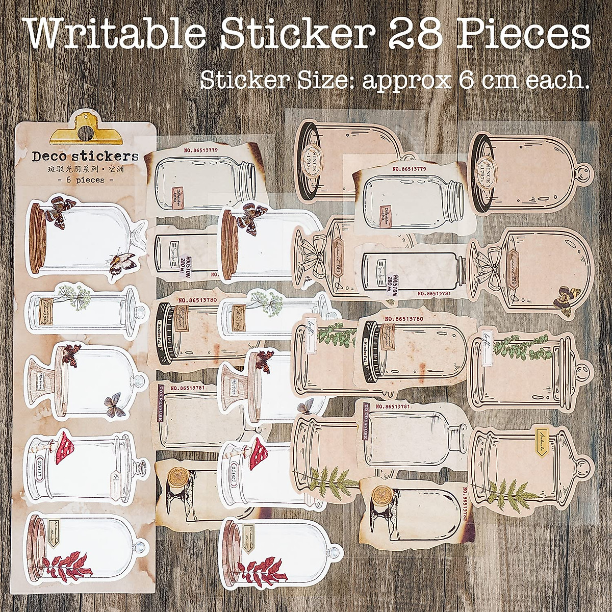 Knaid Junk Journal Kit Vintage Ephemera Bundle Scrapbook Supplies Sticker Paper Material Pack for Art Journaling Bullet Journals Planners Collage Notebooks Decoupage Album Crafter Gifts (Garden)