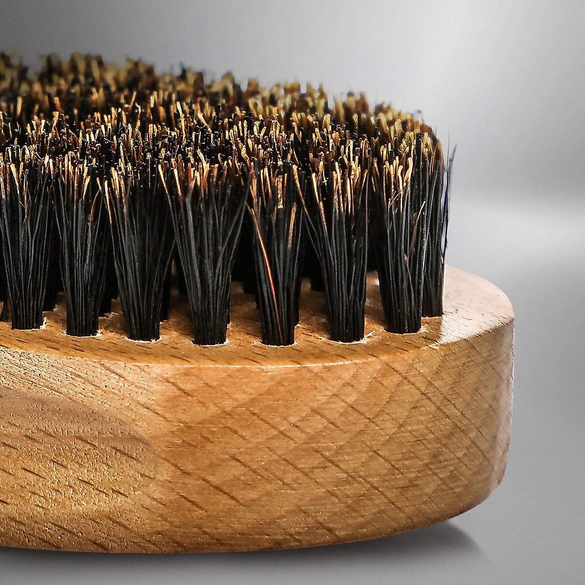 25+ Years, BRV MEN Natural Firm Boar Bristles Beard Brush. The Ideal Gift For Men (Beechwood)